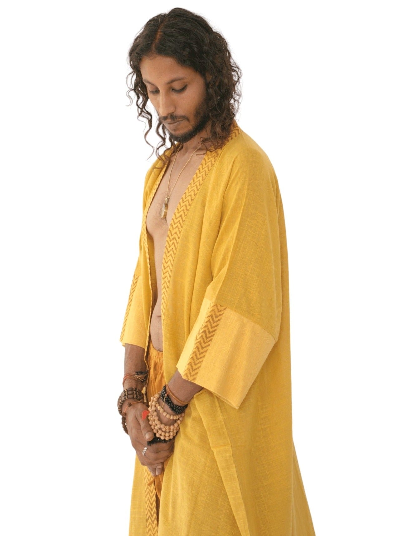 Linen Long Kimono (Turmeric) – Sacred Ceremony Co.