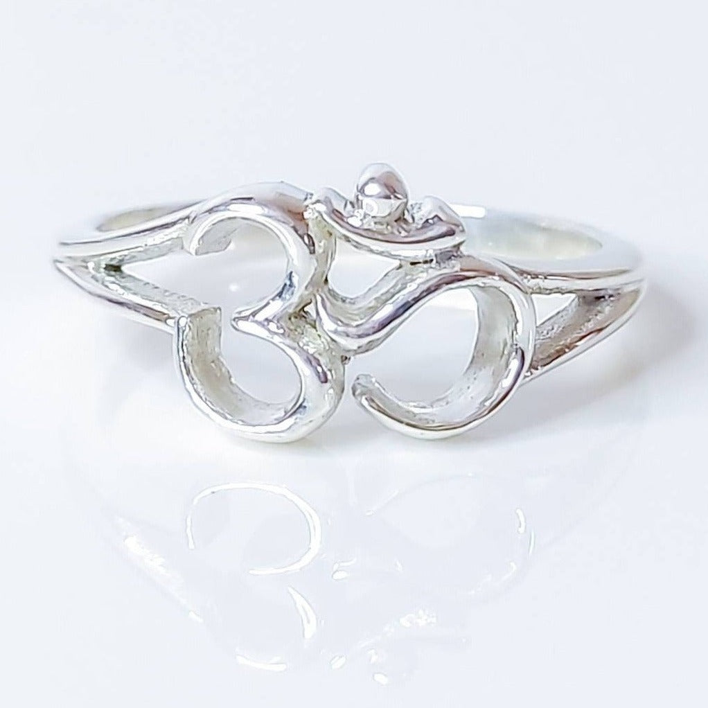 925 Sterling Silver Ohm Sanskrit Ring | Sacred Ceremony – Sacred ...