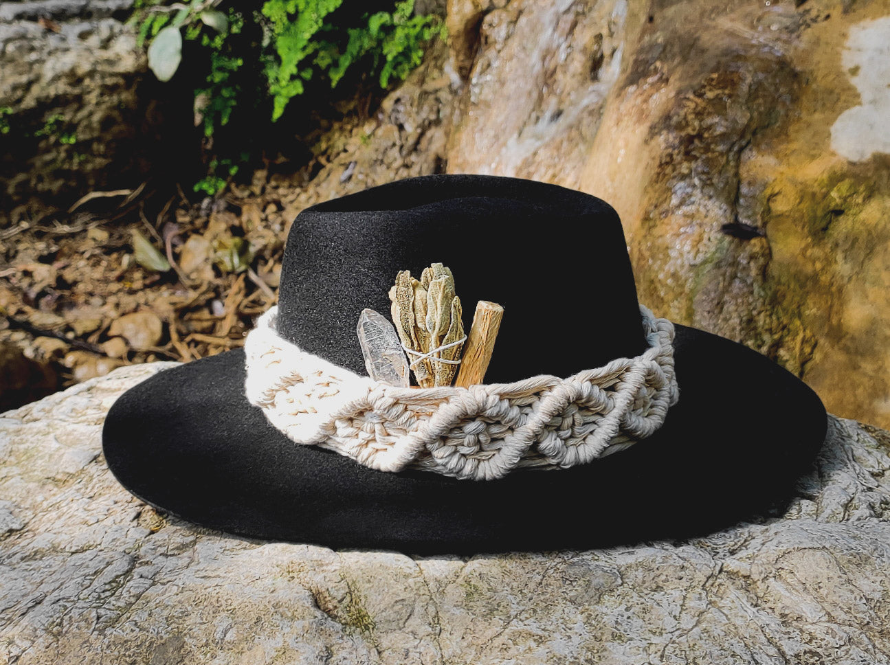 Midnight Wide Brim Fedora – Sacred Ceremony Co.